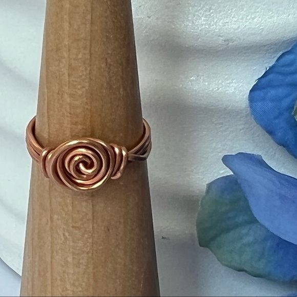 Artisan | Jewelry | Copper Wire Wrap Rose Ring | Poshmark